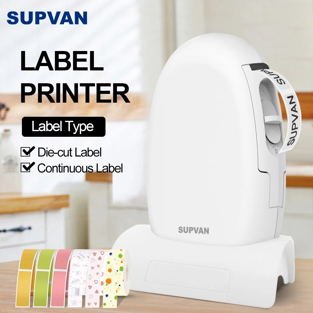 VARVAN Bluetooth付きのスマートラベルメーカー,ミニラベル印刷機,ワイヤレスサーマル|プリンター| - AliExpress