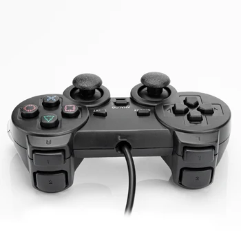 DATA FROG Wired Plug and Play Gamepad for PS2 Double Vibration Joystick Controller for Sony ...