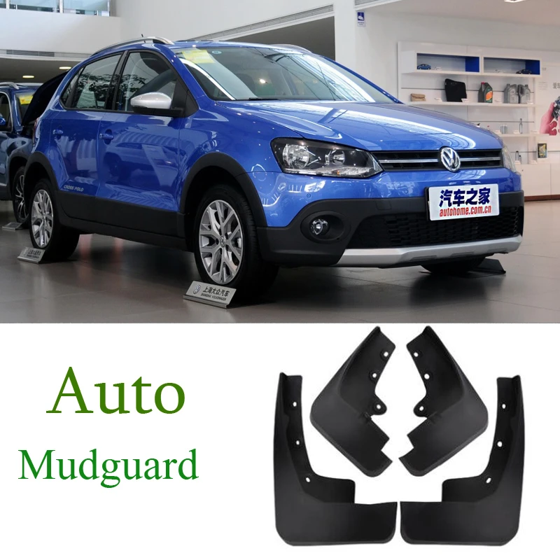Car Mud Flaps For Volkswagen Cross Polo 2012-2016 Mudguard Splash ...