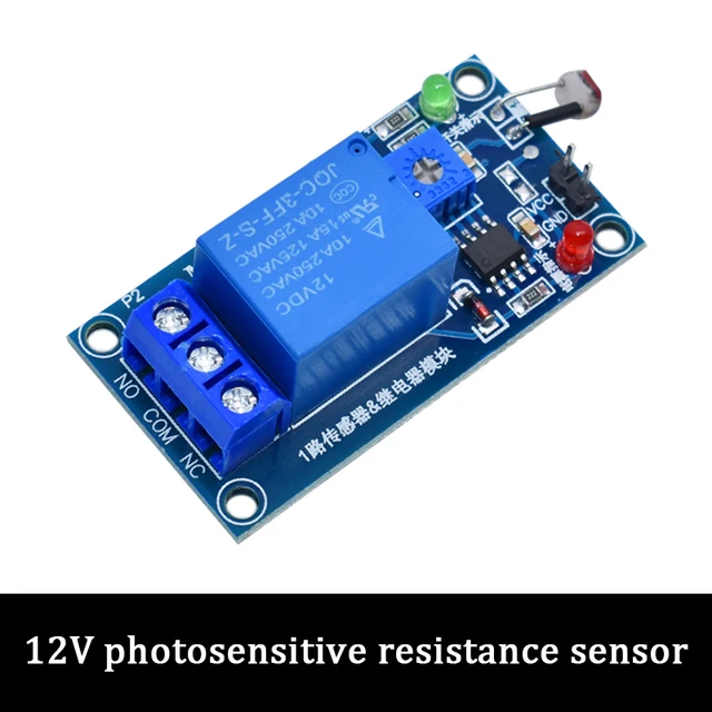 5V 12V Light Photoswitch Sensor Switch LDR Photoresistor Relay Module ...