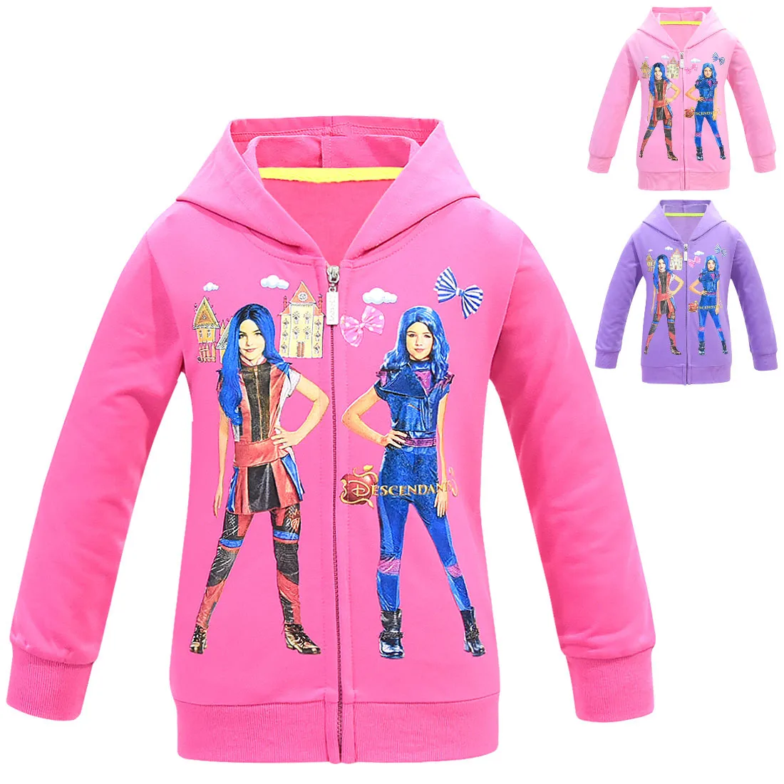 Spring Autumn Boy Girls Jacket Descendants Children Outerwear Mal Coat ...