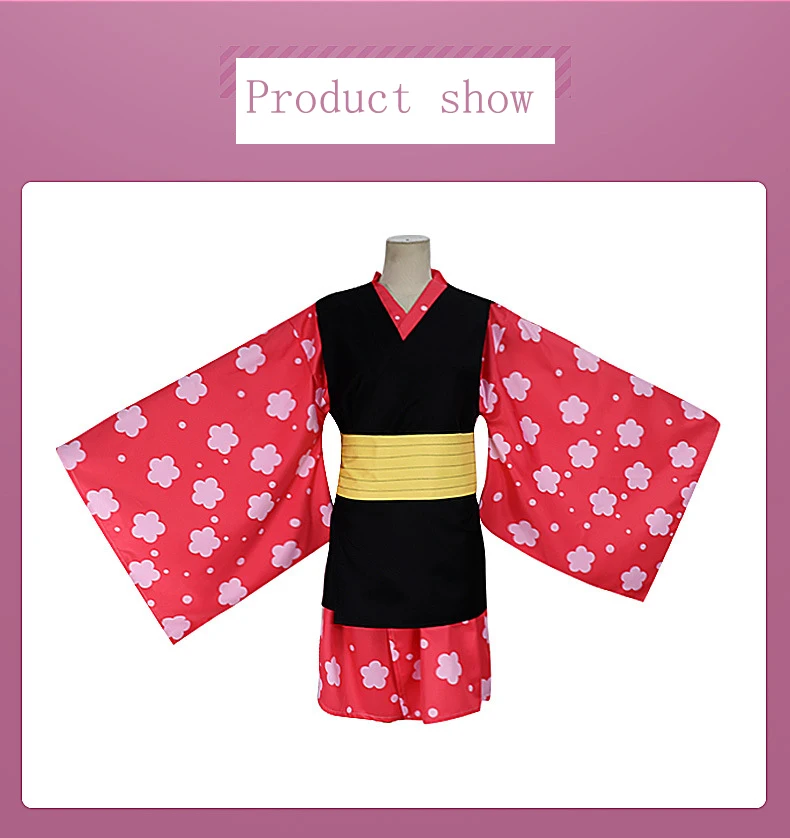 Anime Demon Slayer Makomo Kimono Uniform Cosplay Costume With Mask And ...