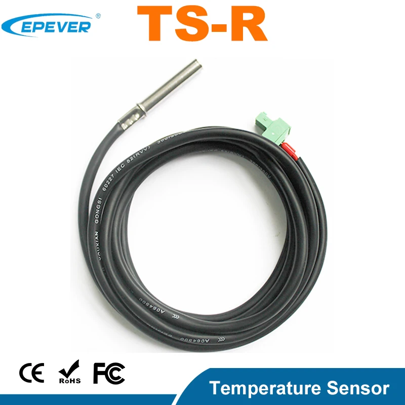 Epever Remote Temperature Sensor Rts300r47k3.81a Ts-r For Epever Epsolar Tracer An Bn Cn Series ...