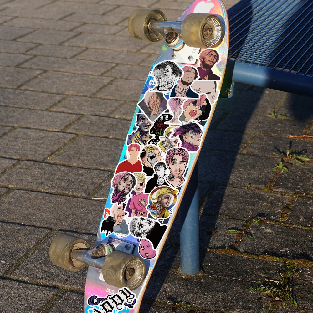 A 10pcs Random Singer Lil Peep Autocollant Graffiti étanche 10 Lot