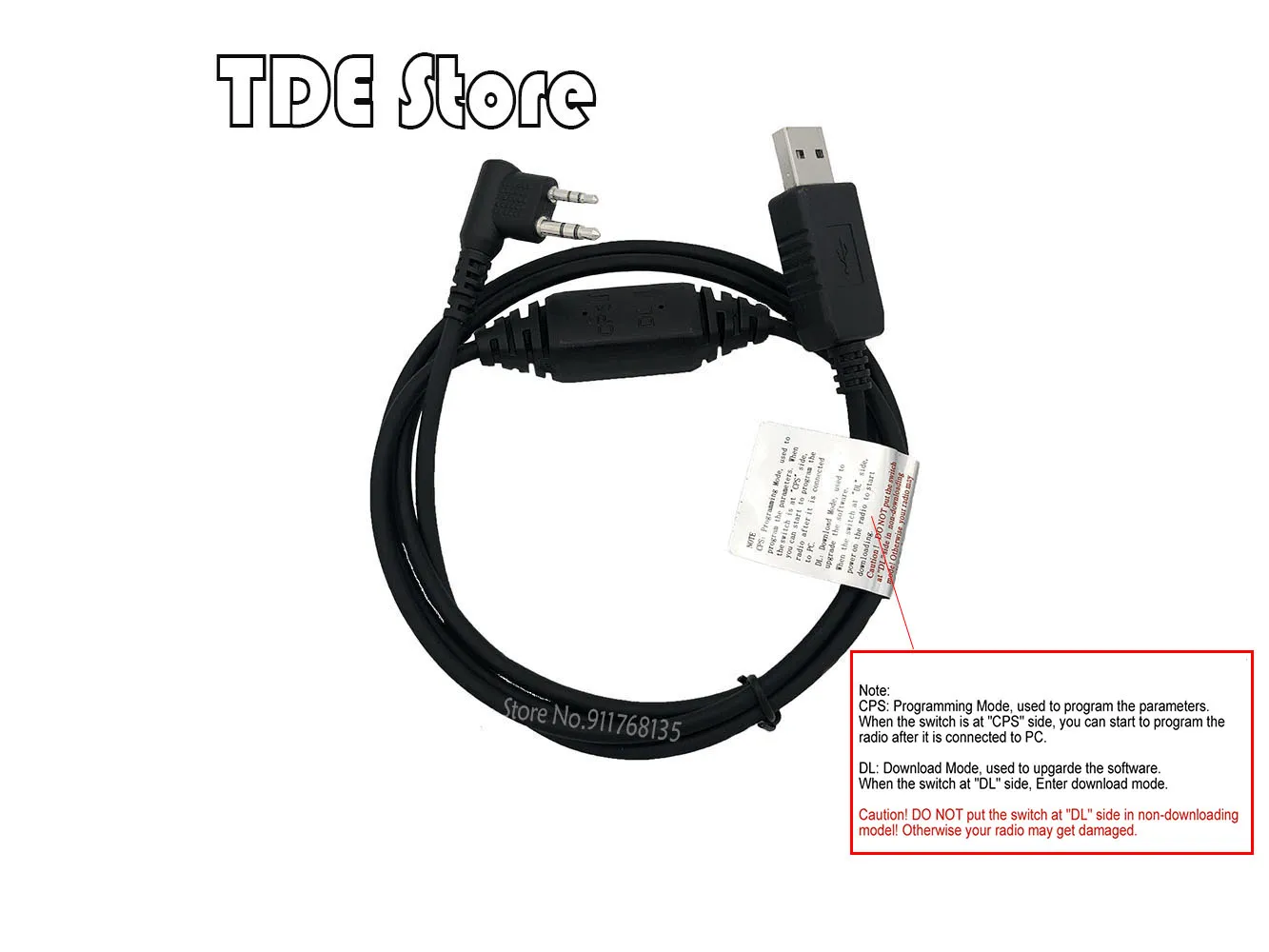 USB-Programming-Cable-Data-Cord-For-Hytera-PD405-PD416-BD500-BD506 ...