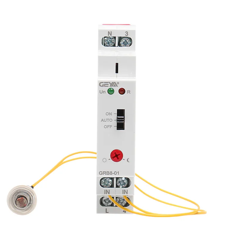 Sensor de luz con temporizador, relé, interruptor fotoeléctrico, AC110V ...