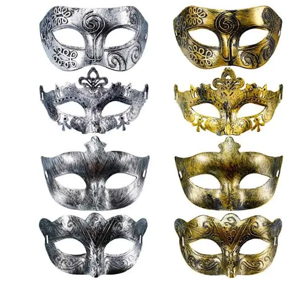 Vintage Masquerade Masks Antique Men Venetian Masks Adults Halloween ...