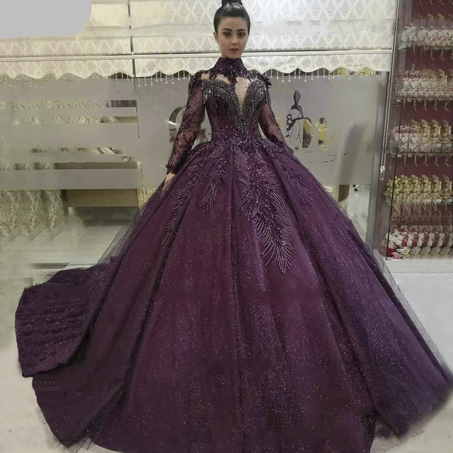 Royal Purple Wedding Dresses