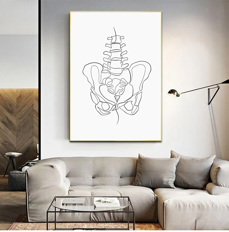 Abstract Chiropractic Art Print Chiropractor Office Decor Vertebrae ...