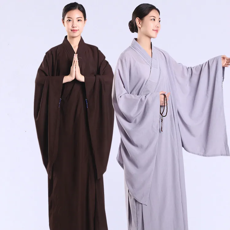 Meditation Zen Shaolin Hanfu Chinese Traditional Clothings for Monk ...
