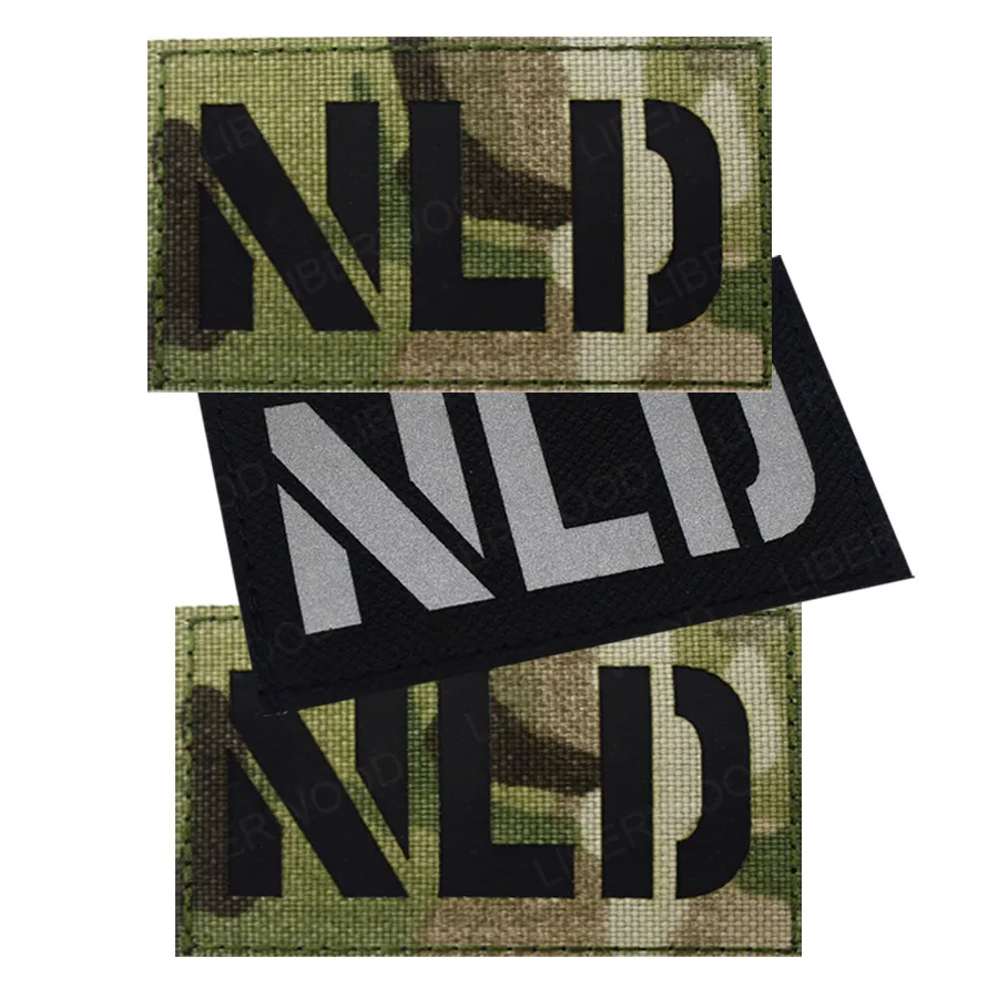 1PCS NLD The Netherlands Flag Infrared Reflective IR Patch Holland ...