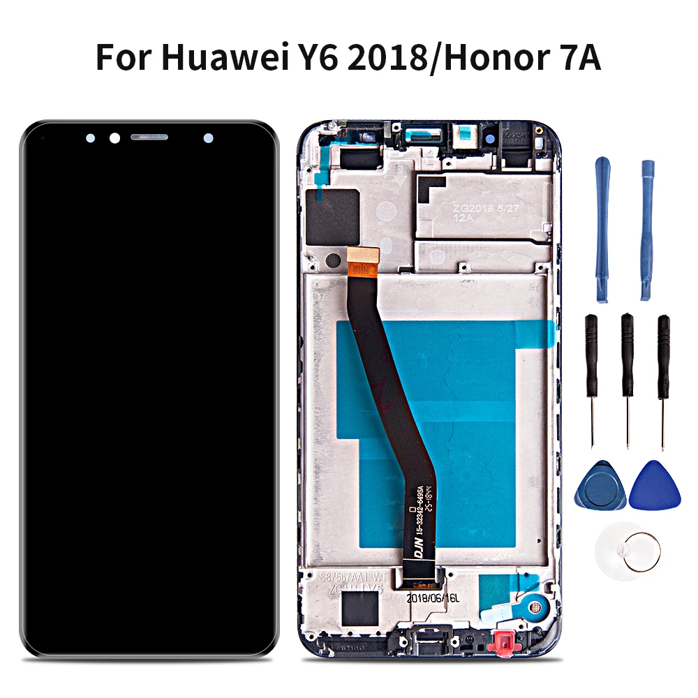 Display For Huawei Y6 Prime 2018 LCD Display Touch Screen Digitizer ...