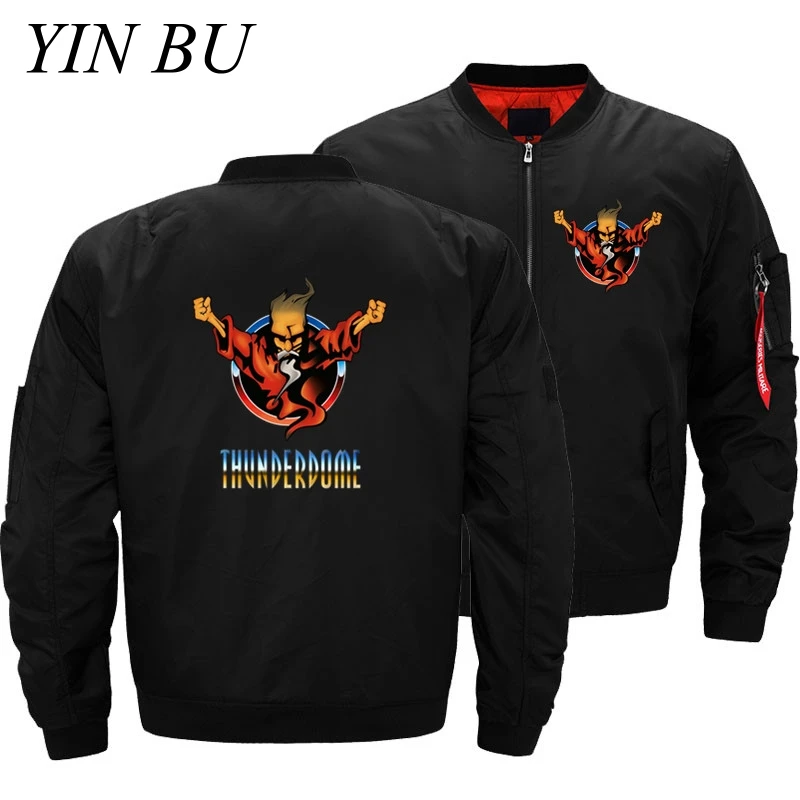 Thunderdome Wizard Logo Hardcore Techno And Gabber Bomber Jackets Men ...