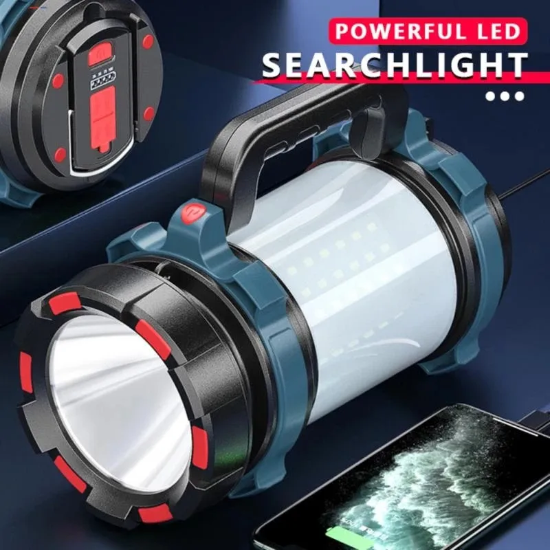 Latarki-wysokiej-dioda-Led-du-ej-mocy-pot-ny-reflektor-USB-z-wiat-o ...