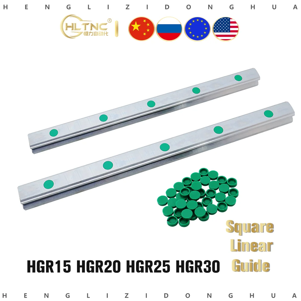 2Pc 100 1150 มม.HGR15 HGR20 HGR25 HGR30 สแควร์คู่มือเชิงเส้นสำหรับHIWIN ...