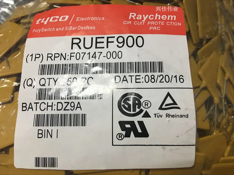 Em estoque 100% novas e originais 5 tamanhos ruef900 auriculares 30v 9a ...