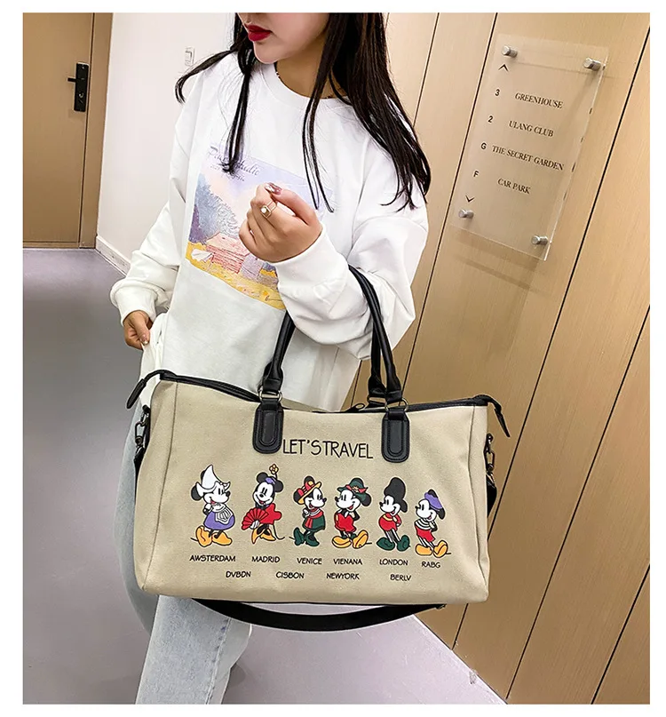 Disney Mickey Fashion Cartoon Mouse Canvas Bag - KawaiiMerch.com