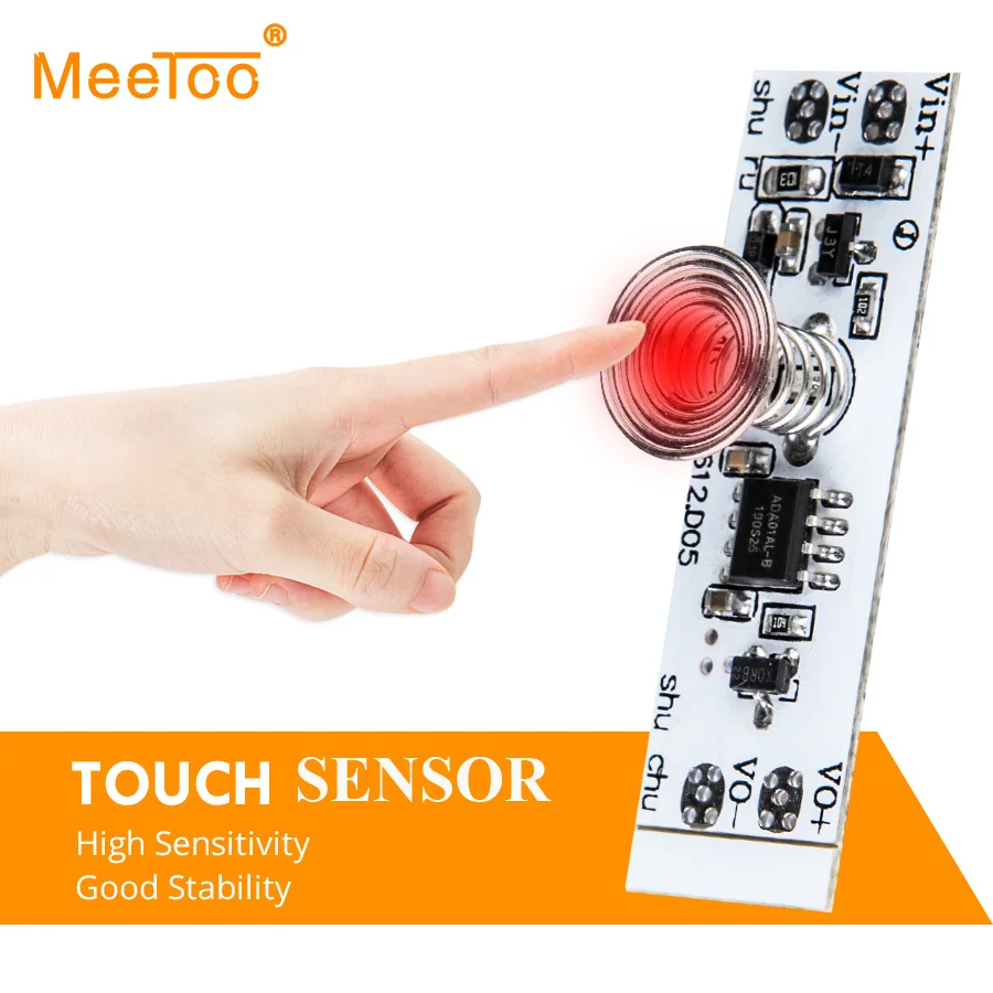 정전식 터치 센서 스위치 코일 스프링 LED 조광기 온 오프 라이트 스위치 모듈, 스마트 홈 LED 라이트 스트립용, DC12V ...