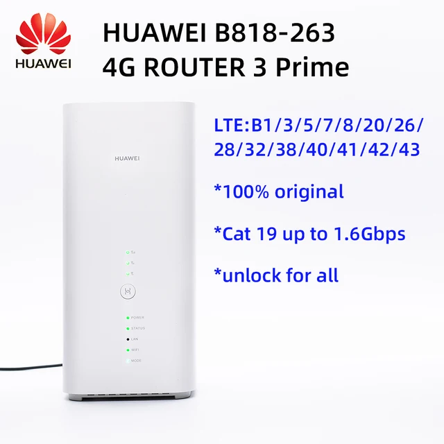 Huawei B818 4G Router 3 Prime LTE CAT19 Router B818-263 optus model ...