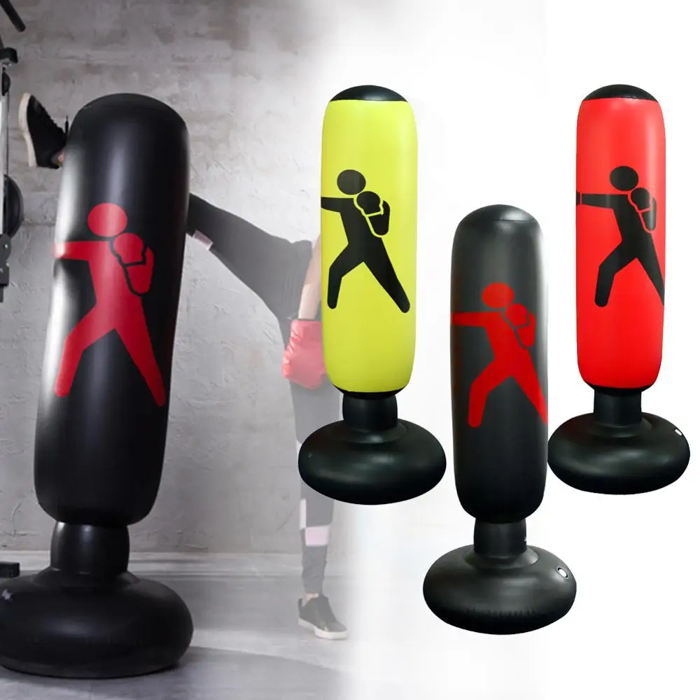 Vertical Inflatable Boxing Bag PVC Thickening Boxing Pillar Tumbler ...