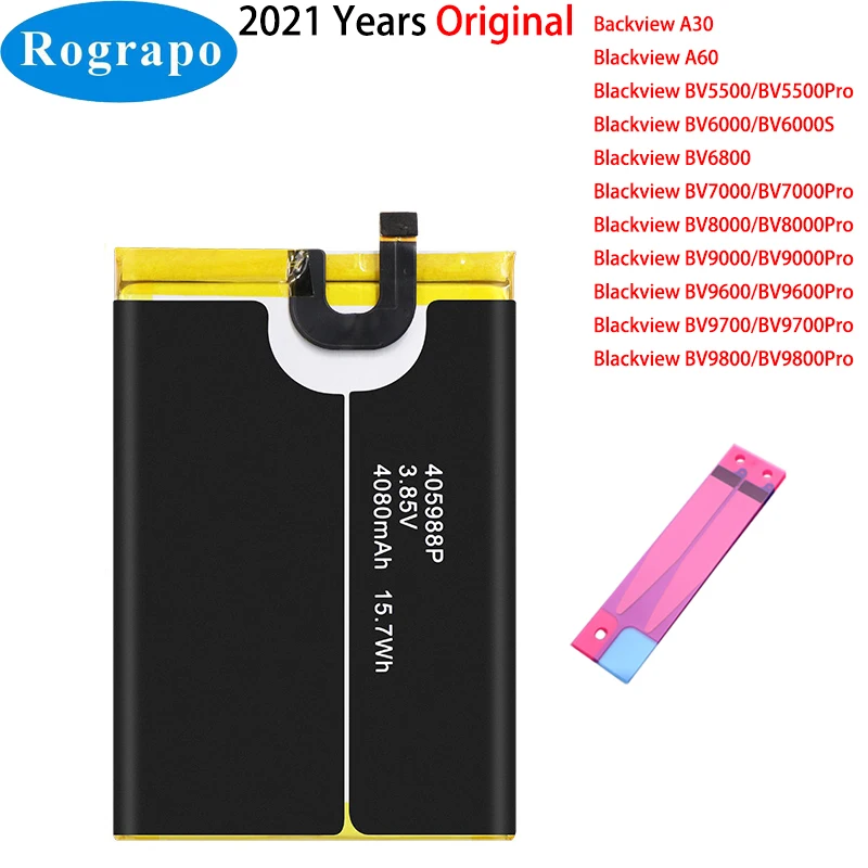 100-Original-Battery-For-Blackview-A30-A60-BV5500-BV5800-BV6000-BV6000S ...