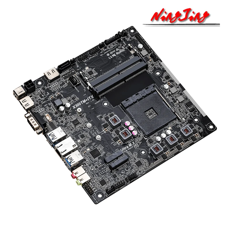 새로운 ASROCK X300TM ITX Mini ITX AMD X300 DDR4 3200 MHz,SATA 64G, 데스크탑 ...