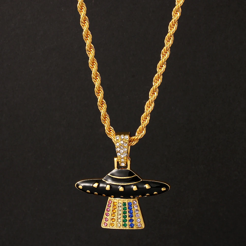 Fashion-Ufo-Crystal-Pendant-Necklaces-New-Design-Men-s-Hip-Hop-Long ...