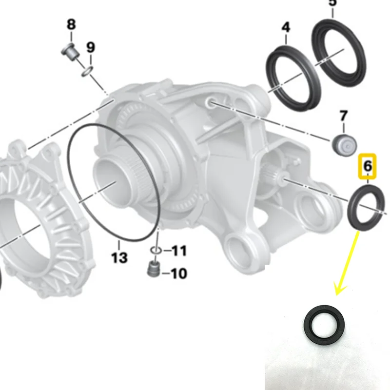 rear-wheel-Gearbox-Shaft-seal-For-BMW-R1200GS-R1250GS-ADV-R1200RT ...