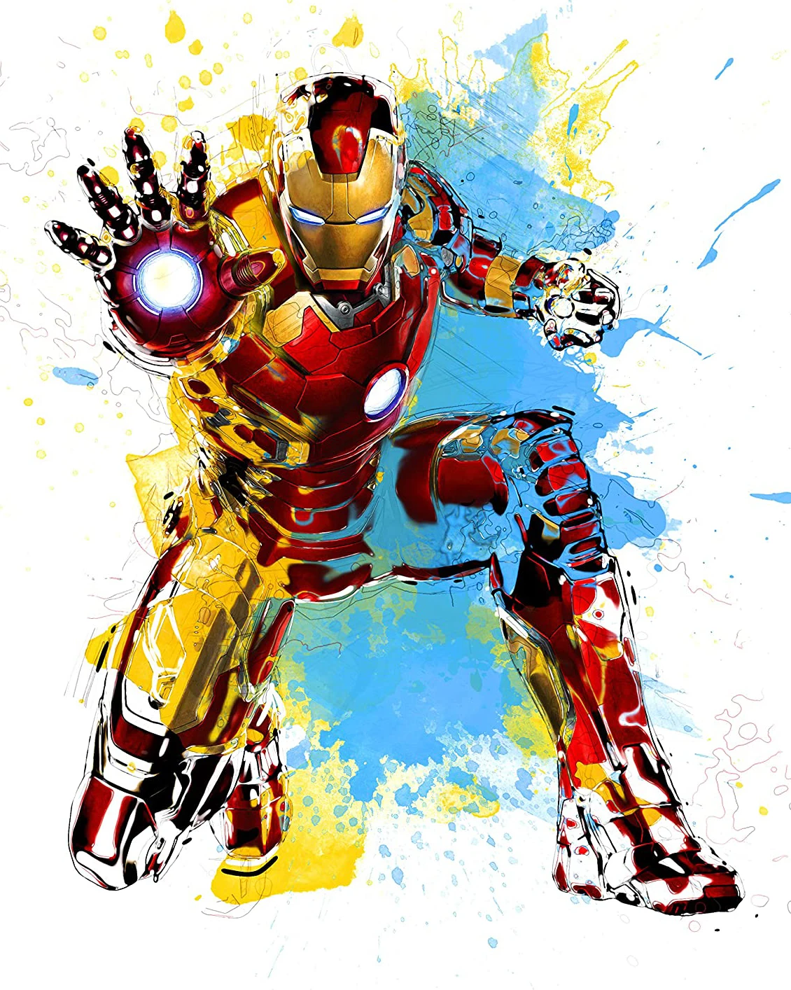 Superhero Splatter Art