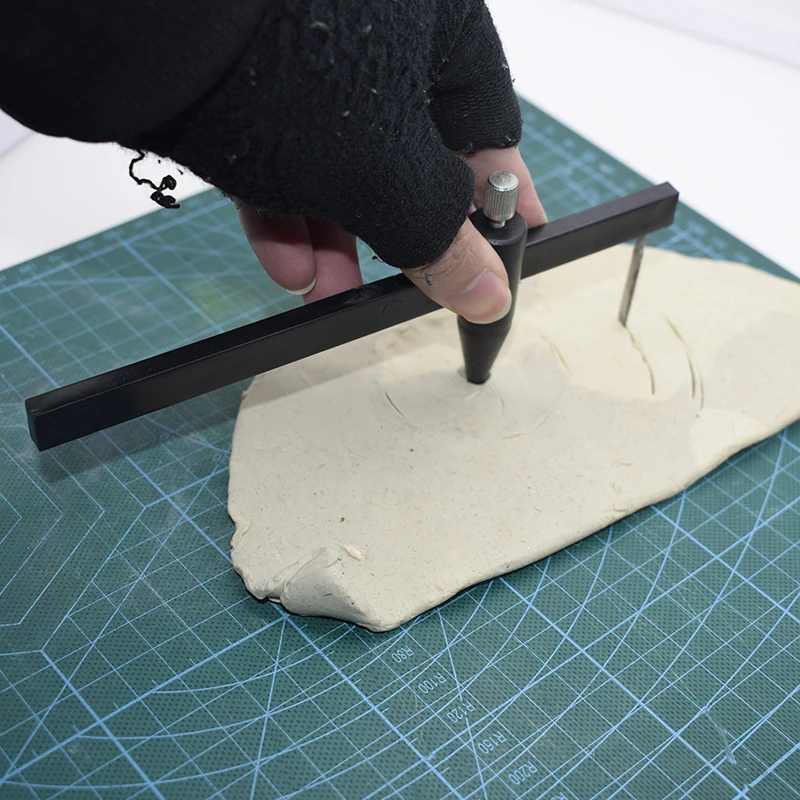 Pottery Tools Slab Round Caliper Compass Circle Cutter 1-34cm Polymer ...