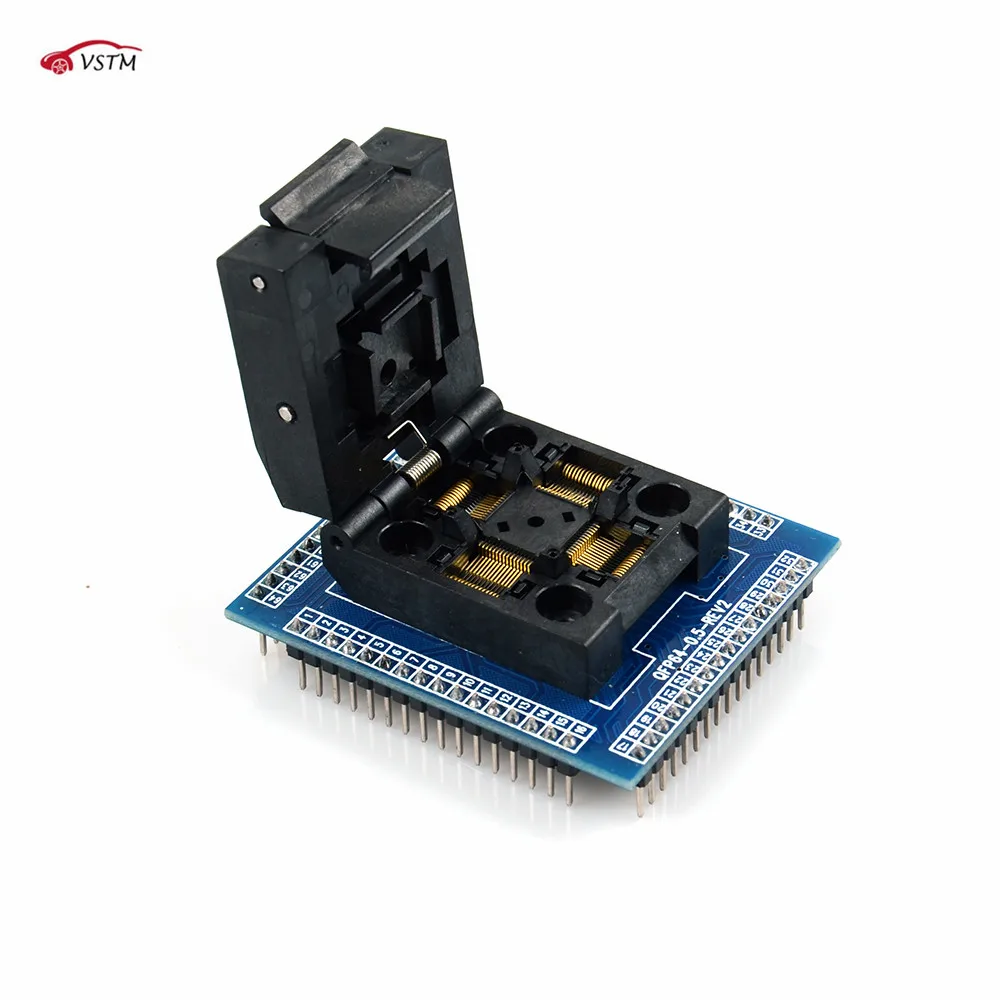 NEW-QFP64-TQFP64-LQFP64-socket-adapter-IC-test-socket-burning-0-5m ...