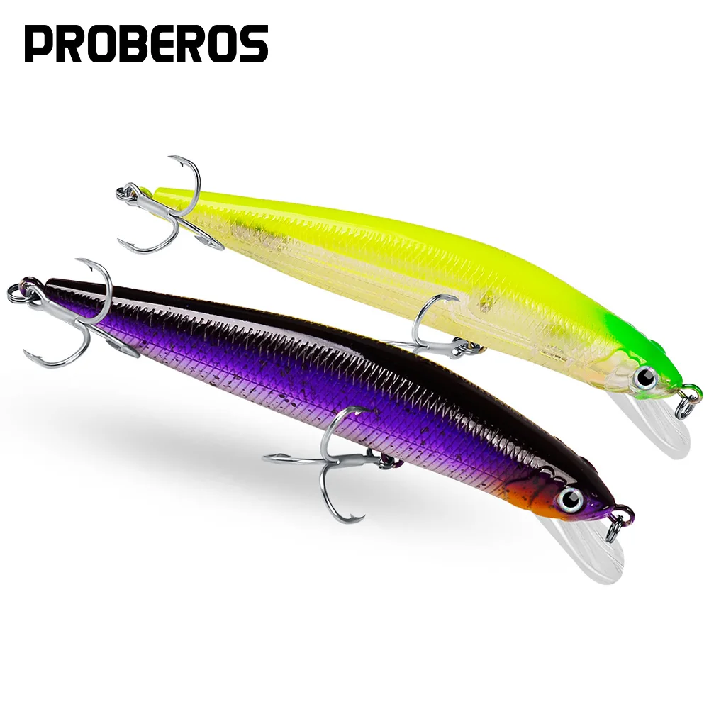 Proberos 1 pçs isca de pesca 14cm 25g flutuante minnow isca longa ...