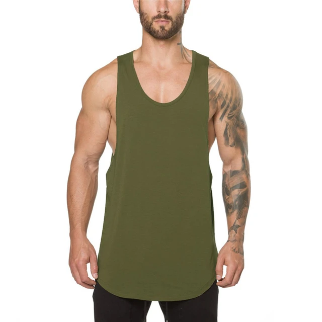 Gym & Workout Stringer Mens - Men's Fitness Apparel, Men's Workout Tank ...