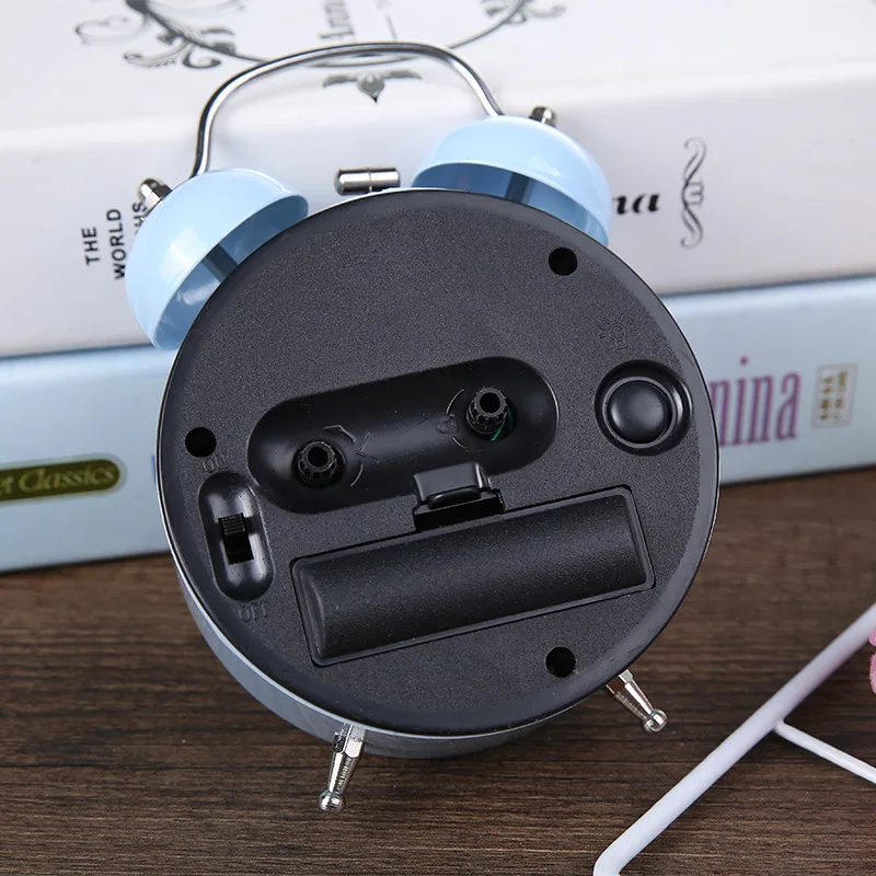 RADIO REVEIL,Purple--Réveil de chevet en métal pour chambre à coucher ...