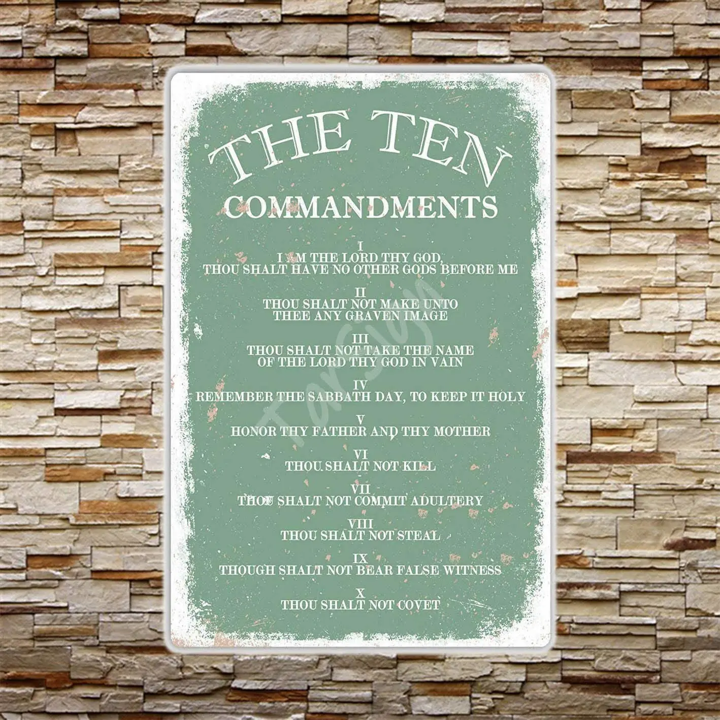 Art & Collectibles Mixed Media & Collage The Teen Commandments old ...