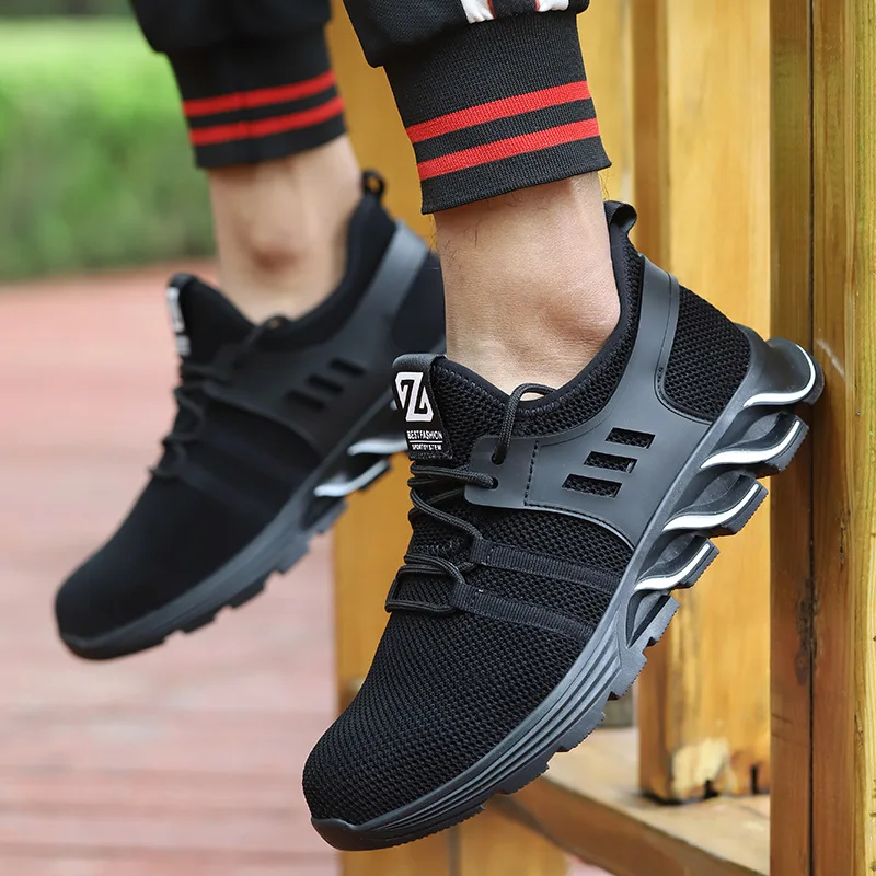 Men's Work Safety Shoes For Man Steel Toe Work Boots