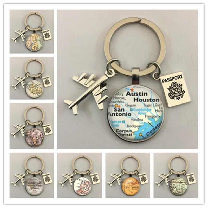 New York Keychains NYC Metal Keychain, New York Souvenir Color Key