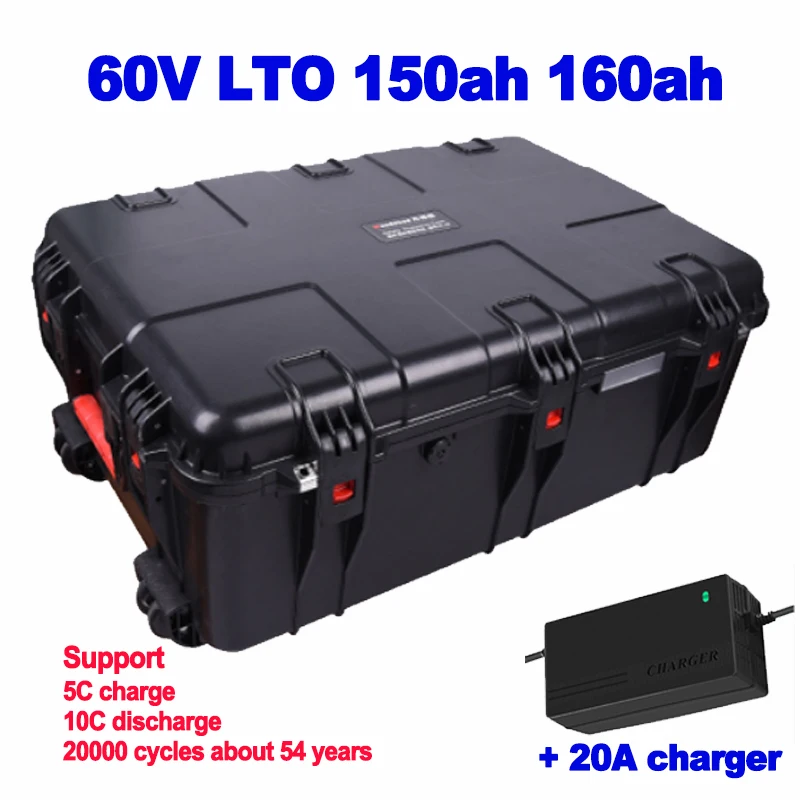 LTO 60V 150ah 160ah Lithium titanate battery with BMS for solar wind ...