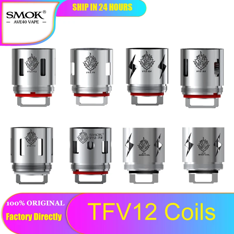 Clearance 3pcs SMOK TFV12 Tank Replacement Coils V12 Q4/T12/T14/T6/T8 ...