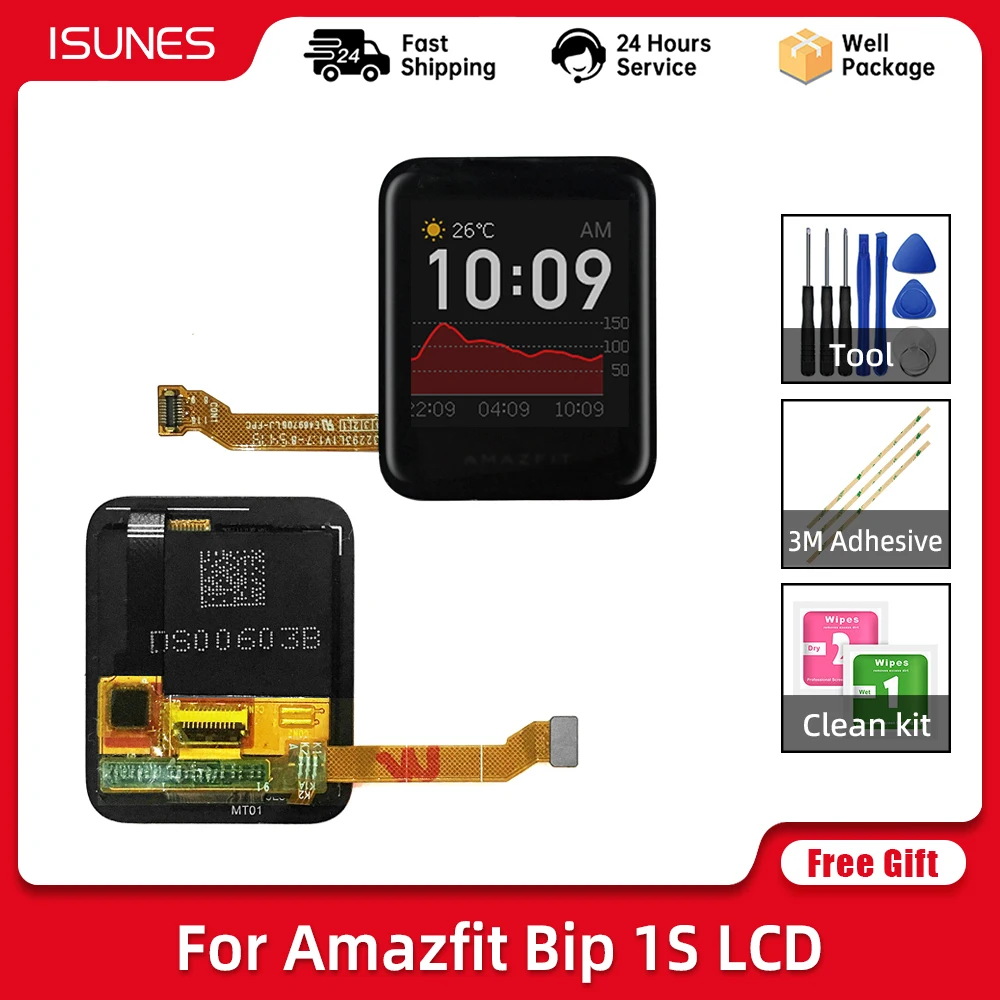1-28-For-Amazfit-Bip-1S-LCD-Display-Touch-Screen-Digitizer-Assembly ...