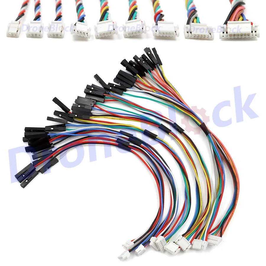 5pcs Gh 1.25 To Dupont 2.54 Cable Silicone Wire For Pixhawk4 Pixracer ...