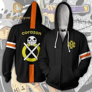 Cute Girls Hoodie: Anime One Piece Trafalgar Law Corazon 3D Outfit ...