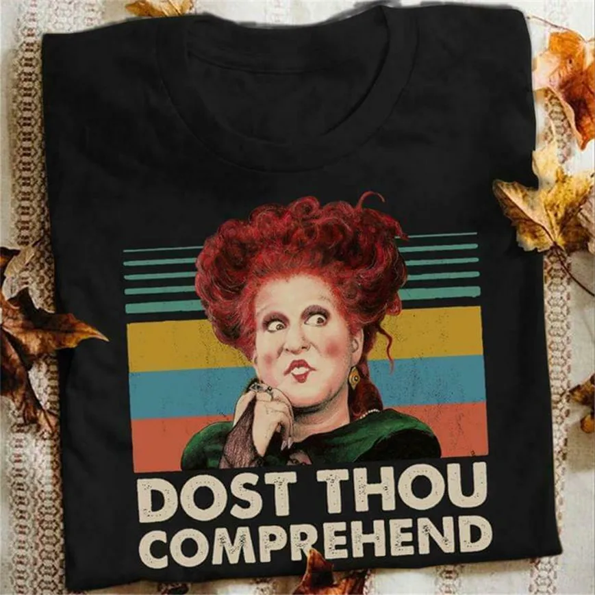 Hocus Pocus Winifred Sanderson Dost Thou Comprehend Black Cotton Men S ...