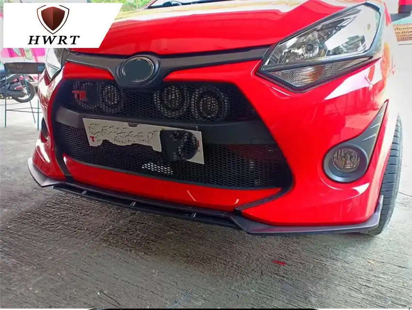 For 2018 TOYOTA wigo Rear bumper Body Kit rush Accent VIOS PU rear Lip ...