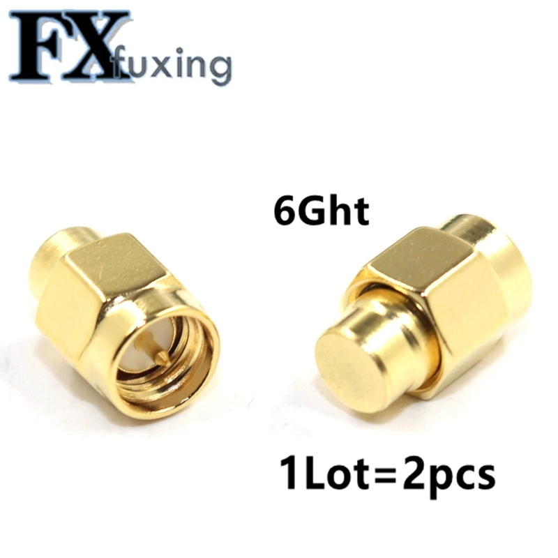 2pcs 2W 6GHz 50 ohm SMA Male RF Coaxial Termination Dummy Load Gold ...