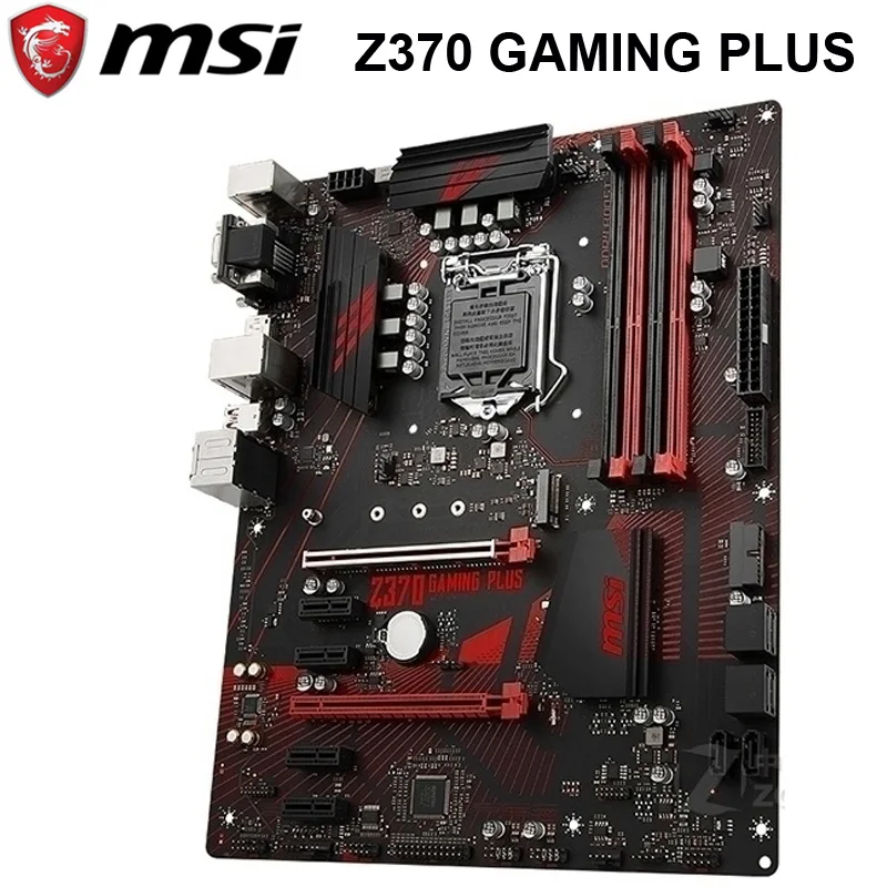 MSI Z370 GAMING PLUS เมนบอร์ด LGA 1151 DDR4 M.2 SATA III Intel Z370 ...