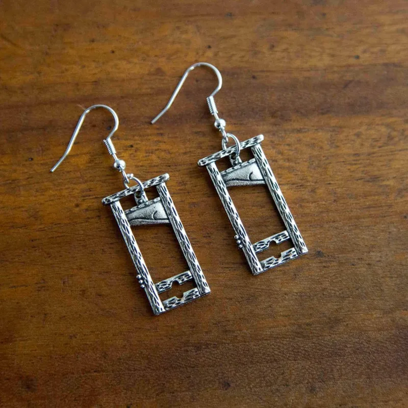 Earrings Jewelry French Guillotine Earrings Metal Jewelry newaligner.com.br