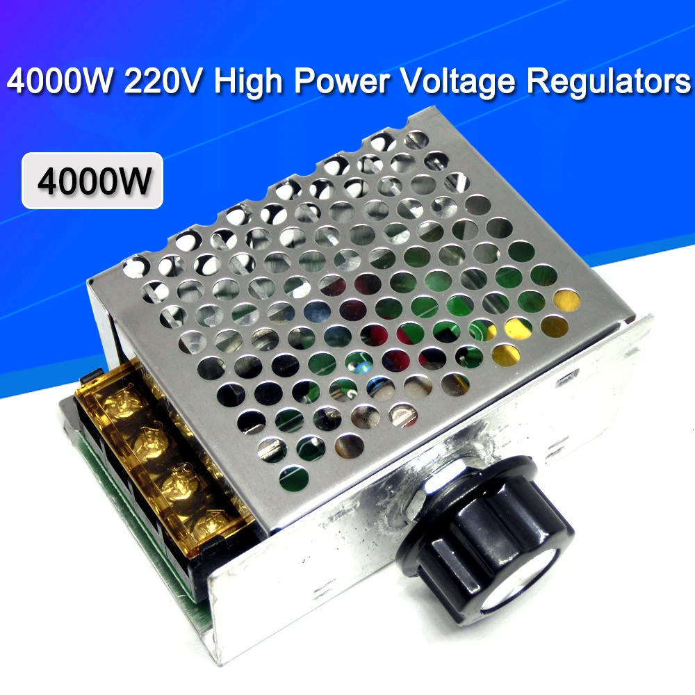 4000w 220v High Power Voltage Regulators Scr Speed Controller ...