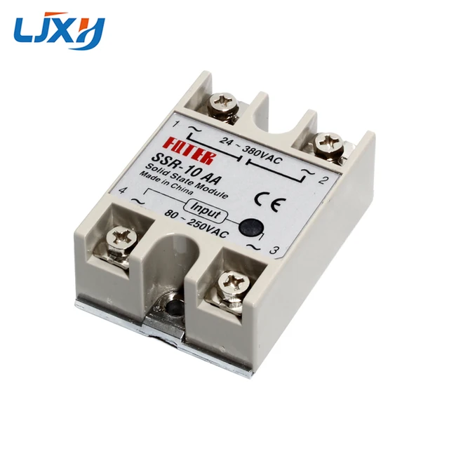 LJXH Single Phase SSR Solid State Module Relay AC-AC 10A 25A 40A 75A ...