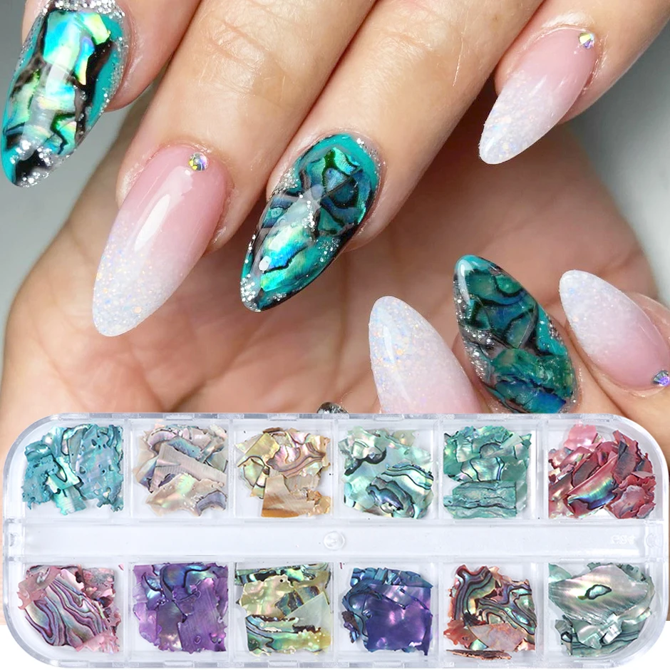 Broken-Abalone-Shell-Nails-Glitter-Slices-Shiny-Pearl-Mica-Flakes ...